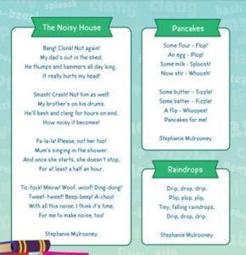 2C Onomatopoeia Poem Collection